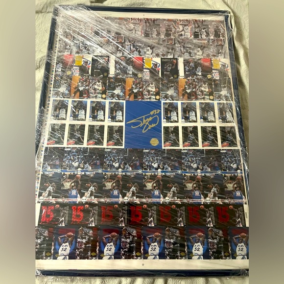 NBA | Wall Decor | Signed Shaq Basketball Cards Collectors Item Poster ...